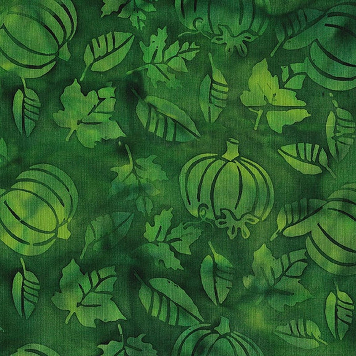 Bootiful by Kathy Engle Pumpkin Leaves: Green Spinach — Gotham Quilts