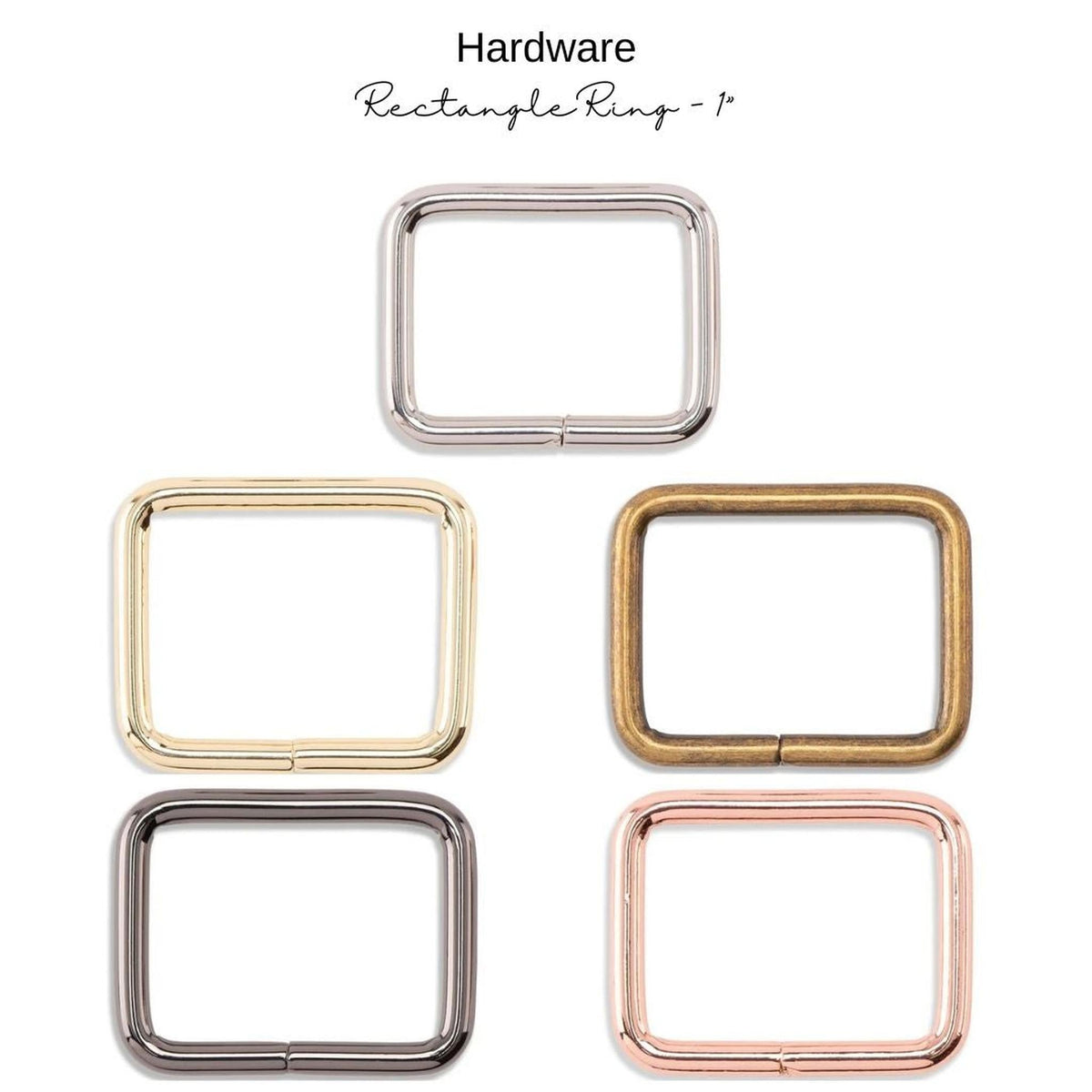 Hardware: Rectangle Ring 1‚Äù | Multiple Finishes — Gotham Quilts