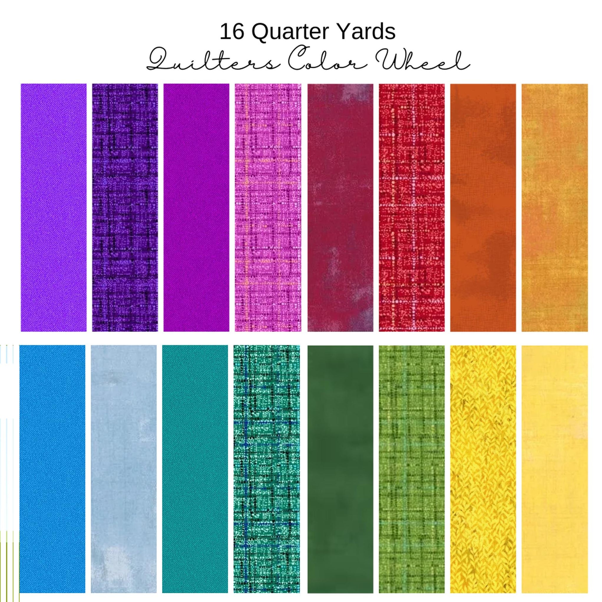 Quarter Yard Bundle: The Quilters Color Wheel — Gotham Quilts