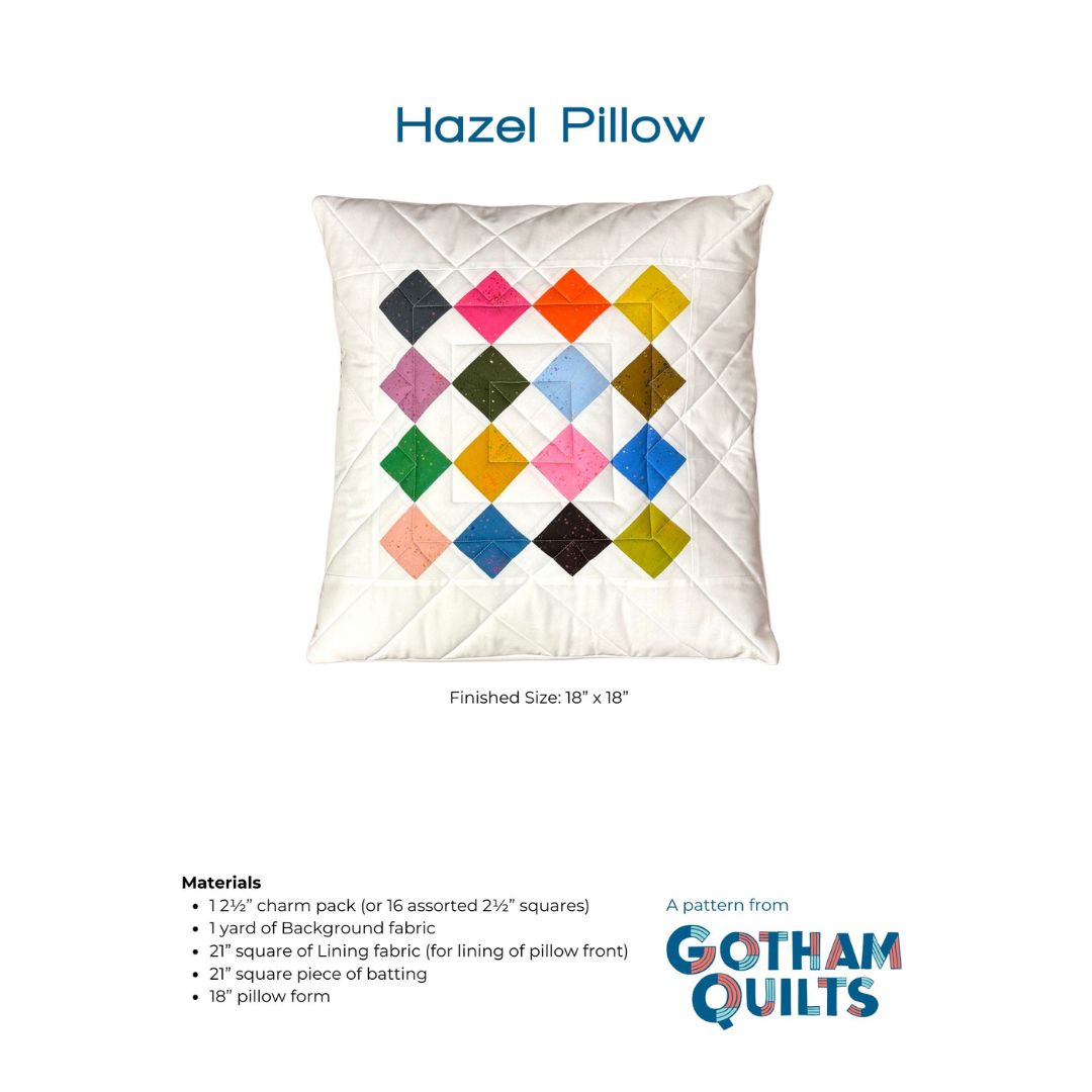 Hazel Pillow Free PDF Quilt Pattern — Gotham Quilts