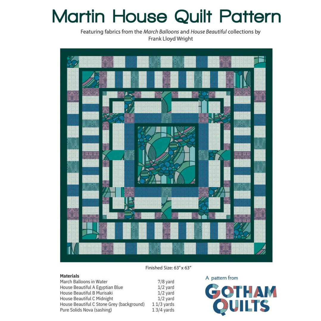 Martin House PDF Quilt Pattern — Gotham Quilts